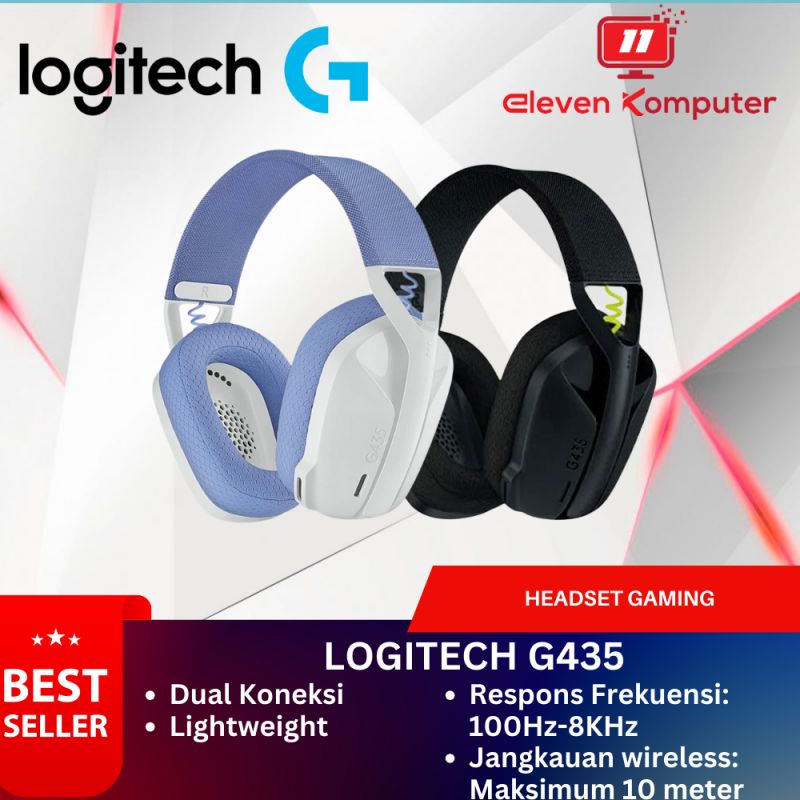 HEADSET GAMING LOGITECH G435 LIGHTSPEED WIRELESS
